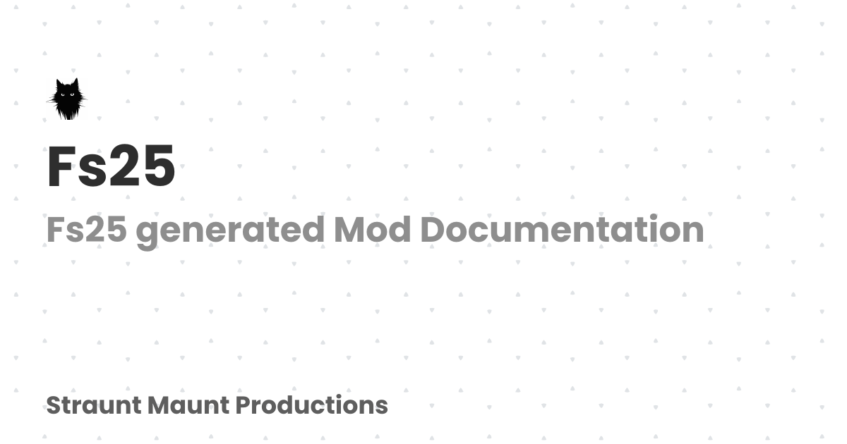 Fs25 | Documentation